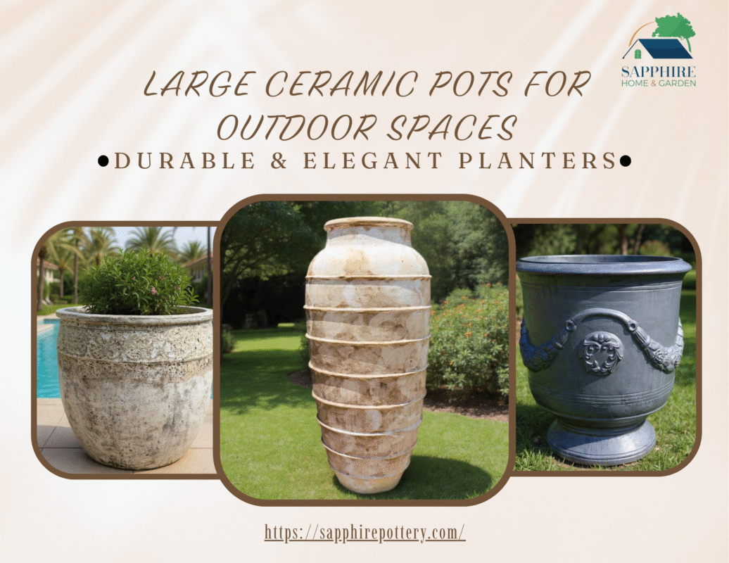 Large Ceramic Pots for Outdoor Spaces | Durable & Elegant Planters